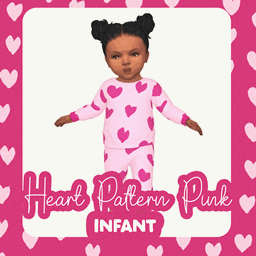 Heart Pattern Pink Outfit Infant - The Sims 4 Create a Sim - CurseForge