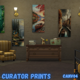 Curator Canvas paintings 05 rowboat - base game compatible - Files ...