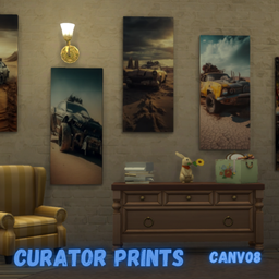 Curator Canvas paintings 08 beasts - base game compatible - The Sims 4 ...