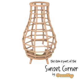 Comiko - Sunset Corner Floor Lamp - The Sims 4 Build / Buy - CurseForge