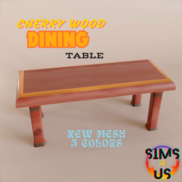 CHERRY WOOD_Dining Table - The Sims 4 Build / Buy - CurseForge