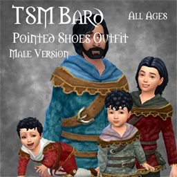TSM Bard Pointed Shoes Male Version - The Sims 4 Create a Sim - CurseForge