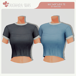 Basic Short Sleeve Tee - The Sims 4 Create a Sim - CurseForge