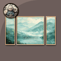 HQ Silent Morning Triptych #1 Sellable Extra E Samtuse963 - The Sims 4 Build / Buy - CurseForge