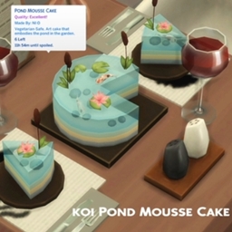Pastel con mousse de estanque koi de Oni Traducido al español by ...