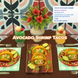 Tacos de aguacate y camarones de Oni Traducido al español by LizzySims ...