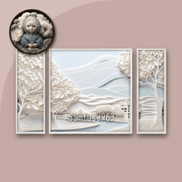 HQ Paper Craft Art Triptych #1 Sellable Extra E Samtuse963 - The Sims 4 Build / Buy - CurseForge