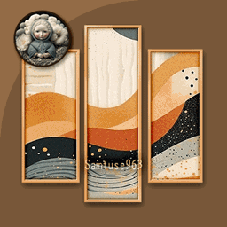 HQ Abstract Modern Triptych #4 Sellable Extra B Samtuse963 - The Sims 4 Build / Buy - CurseForge