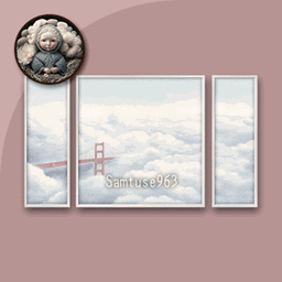 HQ Aerial Clouds Triptych #1 Sellable Extra E Samtuse963 - Files - The Sims 4 Build / Buy ...