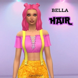 BELLA HAIR V2 - LARASIMS4BELLAHAIR.zip - The Sims 4 Create a Sim ...