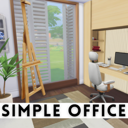 Sleek Simple Office - The Sims 4 Rooms / Lots - CurseForge