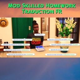 Mod Skilled Homework par ClaudiaSharon - Trad FR - File - The Sims 4 ...