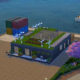 Eco Containers house BG & Eco Lifestyle - The Sims 4 Rooms / Lots ...