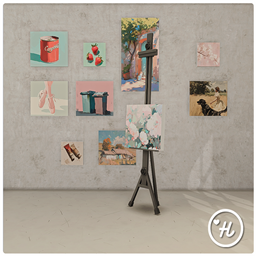 Default Easel Paintings override - Files - The Sims 4 Mods - CurseForge