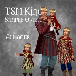 TSM King Stripes Outfit for All Ages - The Sims 4 Create a Sim - CurseForge