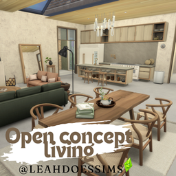 Minimalist Open Concept Living - The Sims 4 Rooms / Lots - CurseForge