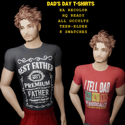 Dad's Day T-shirts - The Sims 4 Create a Sim - CurseForge