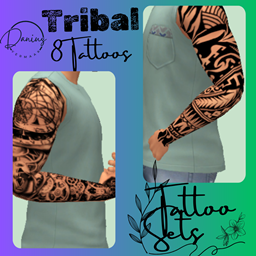 Full sleeve arm tattoos - Basegame comp0atible - Files - The Sims 4 ...