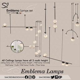 Emblema Lamps 💡 - Gallery - The Sims 4 Build / Buy - CurseForge