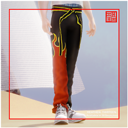 Jin Red Flame Training Pants - The Sims 4 Create a Sim - CurseForge