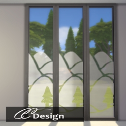 privacy window with mountains - The Sims 4 Build / Buy - CurseForge