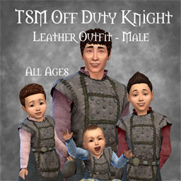 Download TSM Off Duty Knight Leather Outfit - Male Version - The Sims 4 ...