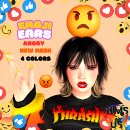 EMOJI EARS_ANGRY - The Sims 4 Create a Sim - CurseForge
