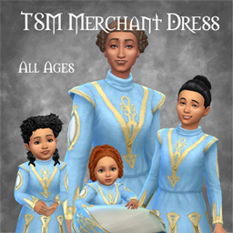 TSM Merchant Dress for All Ages - Files - The Sims 4 Create a Sim ...