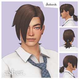 Asher Hair - The Sims 4 Create a Sim - CurseForge