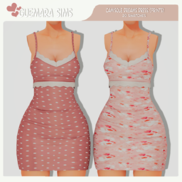 Camisole Dreams Dress (Prints) - The Sims 4 Create a Sim - CurseForge