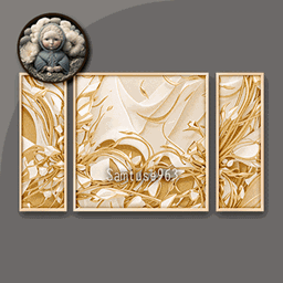 HQ Golden Abstract Triptych #2 Sellable Extra E Samtuse963 - Files - The Sims 4 Build / Buy ...