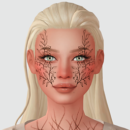 Face tattoo 01 - File - The Sims 4 Create a Sim - CurseForge