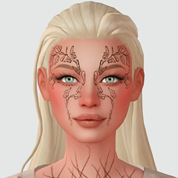 Face tattoo 02 - The Sims 4 Create a Sim - CurseForge