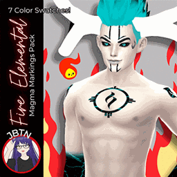 [JBTN] Fire Elemental Magma Markings - The Sims 4 Create a Sim - CurseForge