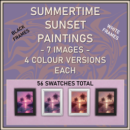 Summertime Sunset Paintings - The Sims 4 Build / Buy - CurseForge