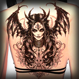 "Demon of Chaos" Back Tattoo - The Sims 4 Create a Sim - CurseForge