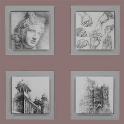 Academic Pencil Drawing Wall Art N1 - The Sims 4 Build / Buy - CurseForge