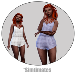 Plaid Pajama Shorts Set [ Simtimates ] - The Sims 4 Create a Sim ...