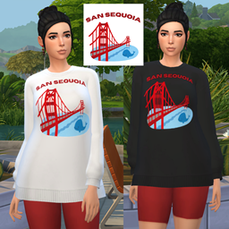 San Sequoia Oversized Sweater - The Sims 4 Create a Sim - CurseForge
