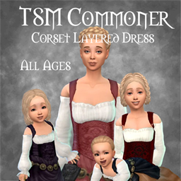TSM Commoner Corset Layered - The Sims 4 Create a Sim - CurseForge