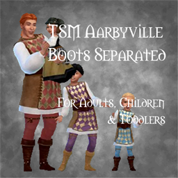 TSM Aarbyville Boots Separated - The Sims 4 Create a Sim - CurseForge