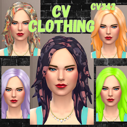 clothing cv342 hair recolor ( base game compatible ) - The Sims 4 ...