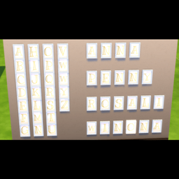 Full Alphabet Paintings - Dependents - The Sims 4 Build / Buy - CurseForge