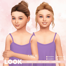 CasualSims - Look Hairstyle Children PACK - The Sims 4 Create a Sim ...