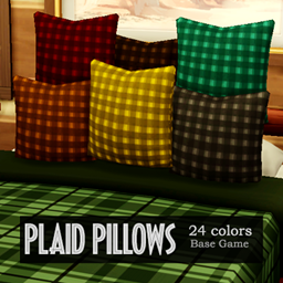 Plaid Pillows [Base Game] - The Sims 4 Build / Buy - CurseForge