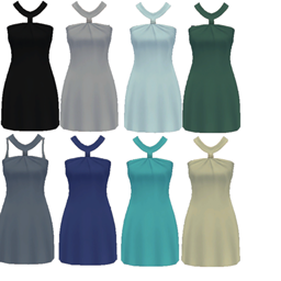 Solid Colored Dress - The Sims 4 Create a Sim - CurseForge
