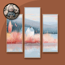 HQ Pastel Morning Triptych #1 Sellable Extra B Samtuse963 - The Sims 4 Build / Buy - CurseForge