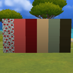 Red Flowers Wallpaper - The Sims 4 Build / Buy - CurseForge