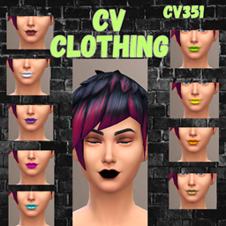 clothing cv351 lip recolor ( base game compatible ) - The Sims 4 Create ...