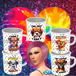 Grumpy Dog Coffee Mugs - Files - The Sims 4 Build / Buy - CurseForge